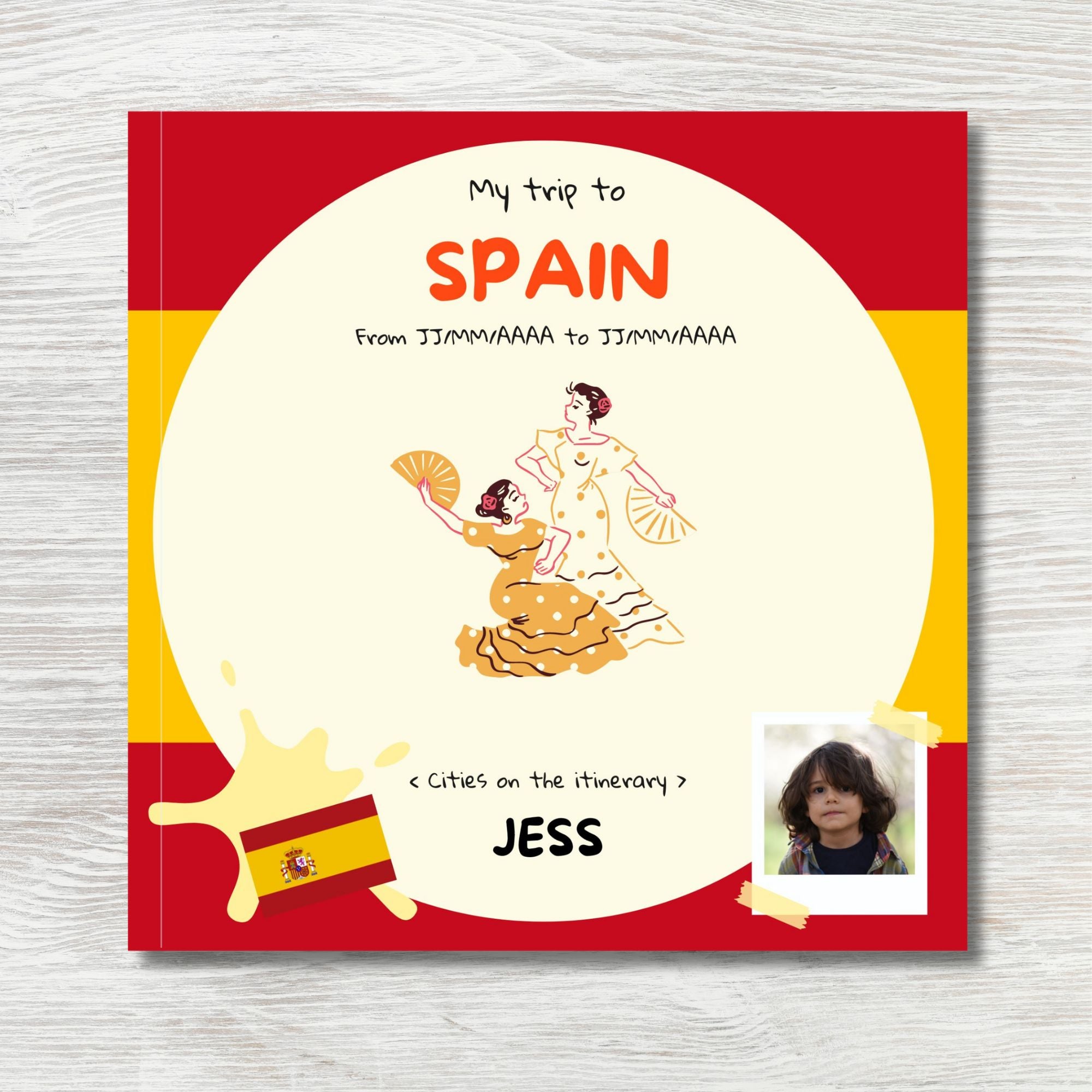 Spain – Personalized Travel Book for Kids | Mini Travel Book